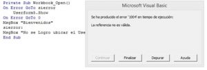 On Error en VBA « Excel Avanzado