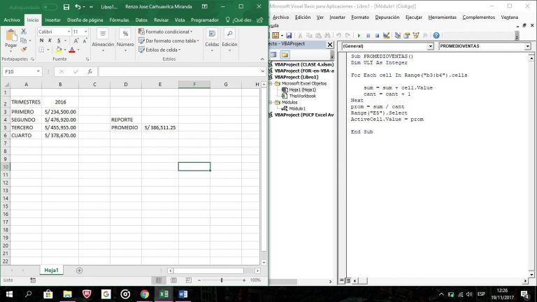 For Each VBA « Excel Avanzado